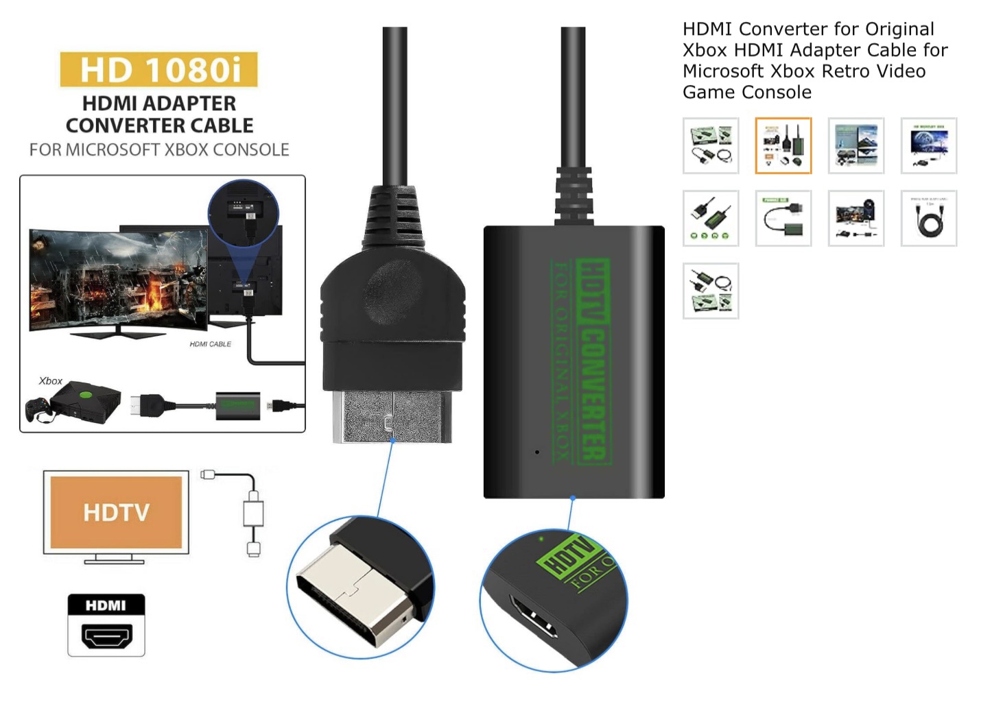 XBOX Original Custom Console 2TB HDD – 850+ Xbox Games + HDMI – Retro ...