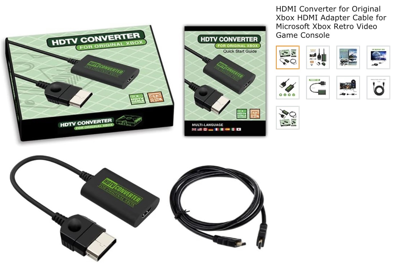 XBOX Original Custom Console 2TB HDD – 850+ Xbox Games + HDMI – Retro ...